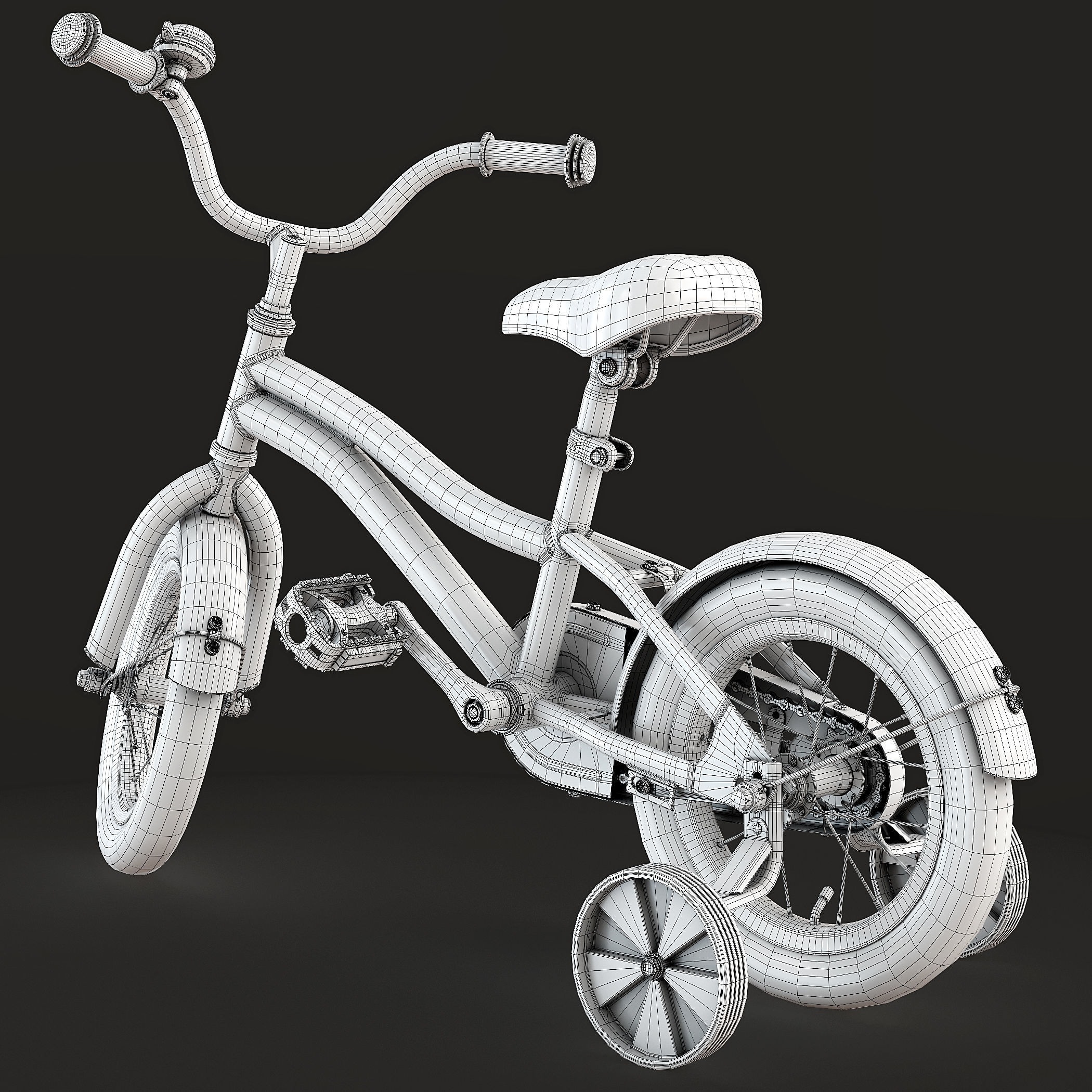 Children bicycle STERN 3D model rigged | CGTrader