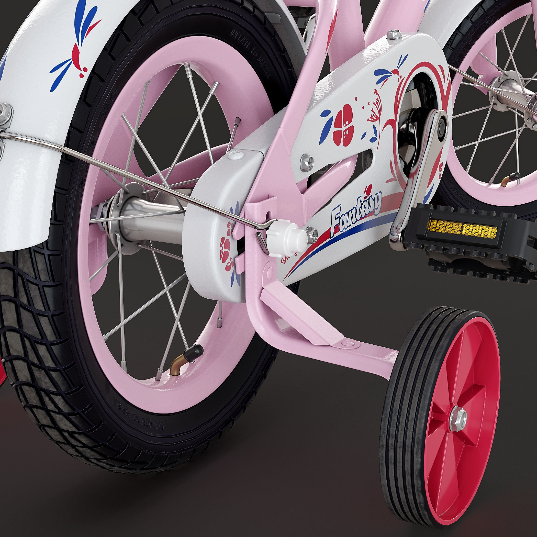 Children bicycle STERN 3D model rigged | CGTrader