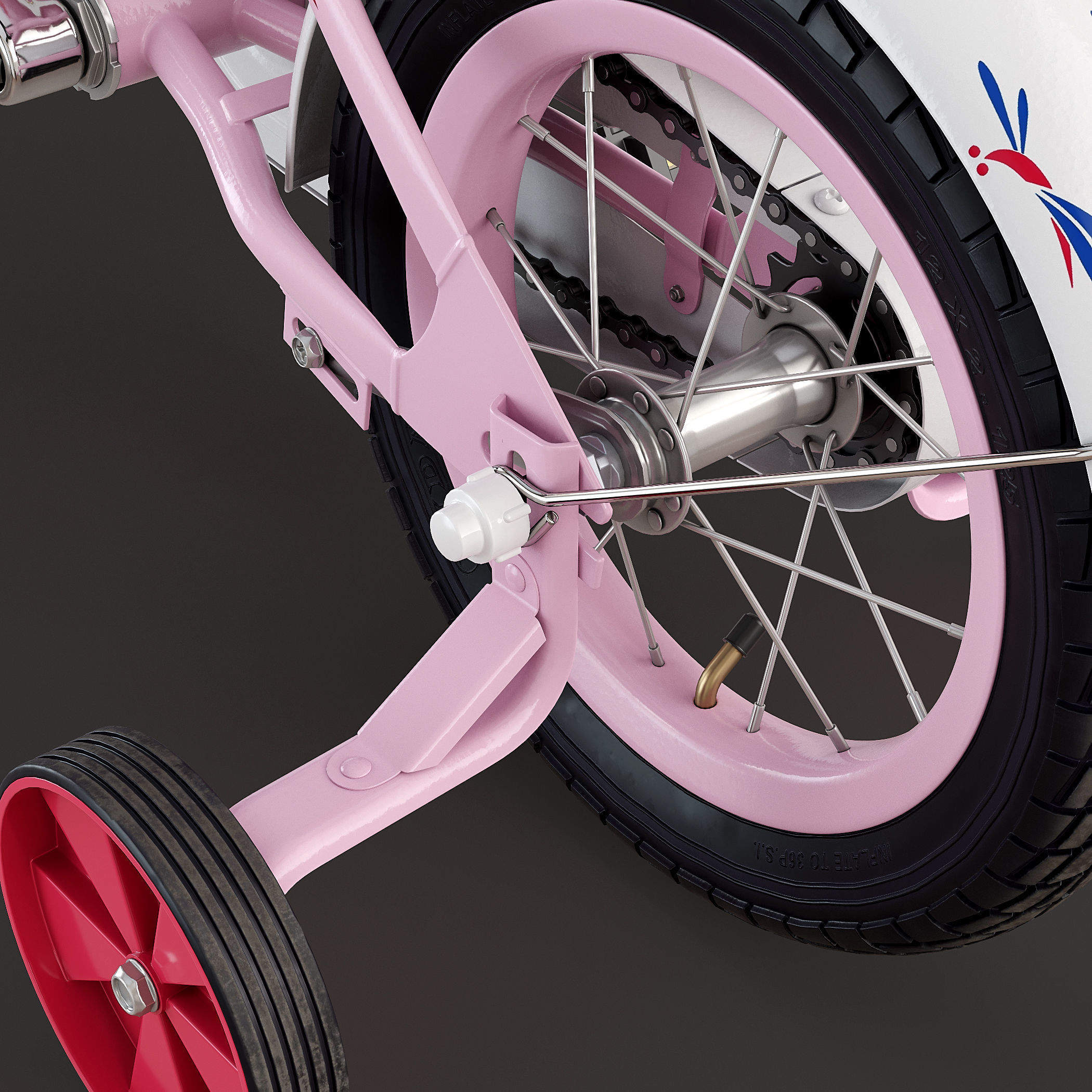 Children bicycle STERN 3D model rigged | CGTrader