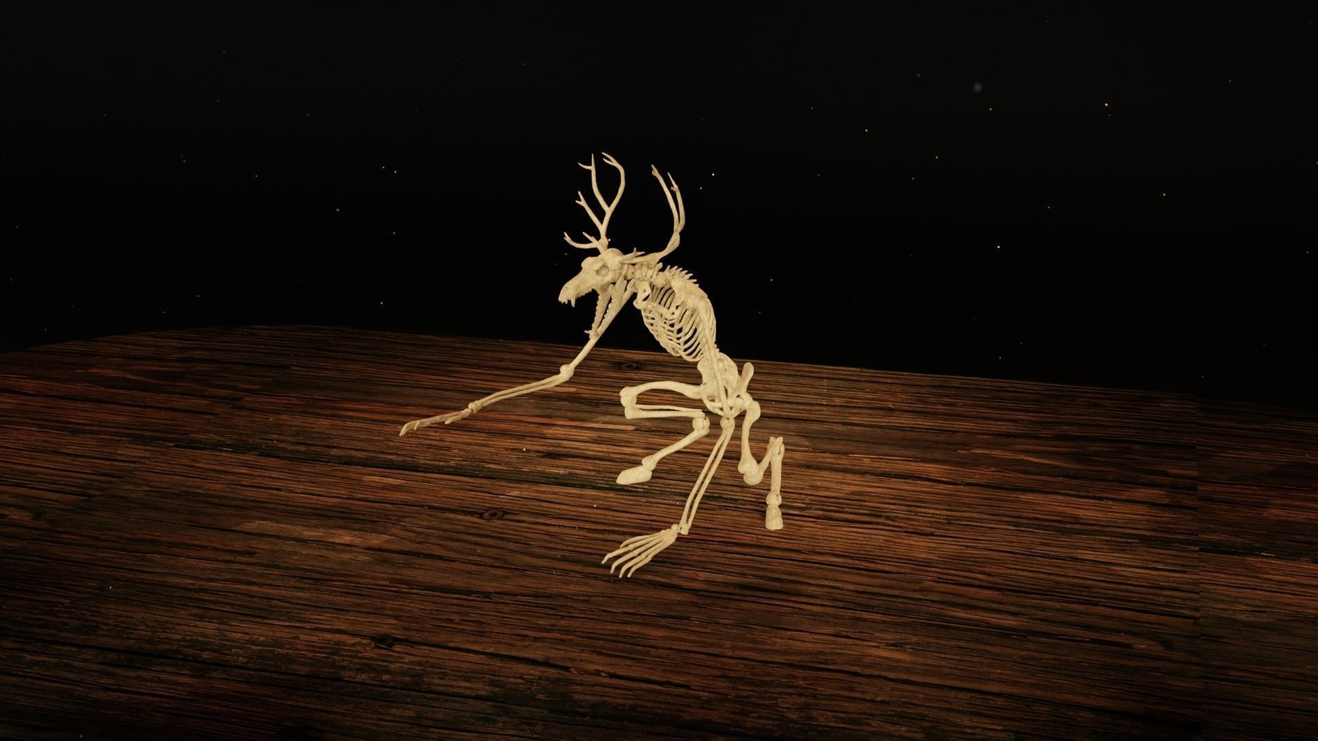 Wendigo Skeleton 3D model 3D printable | CGTrader