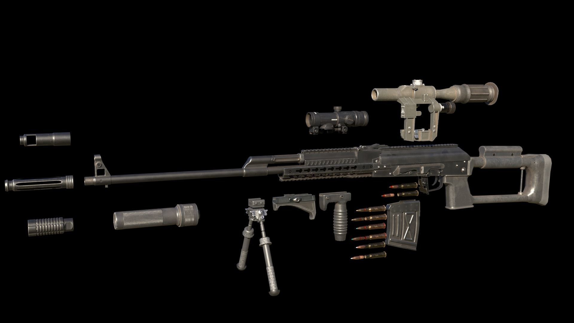 Sniper Rifle Collection | CGTrader