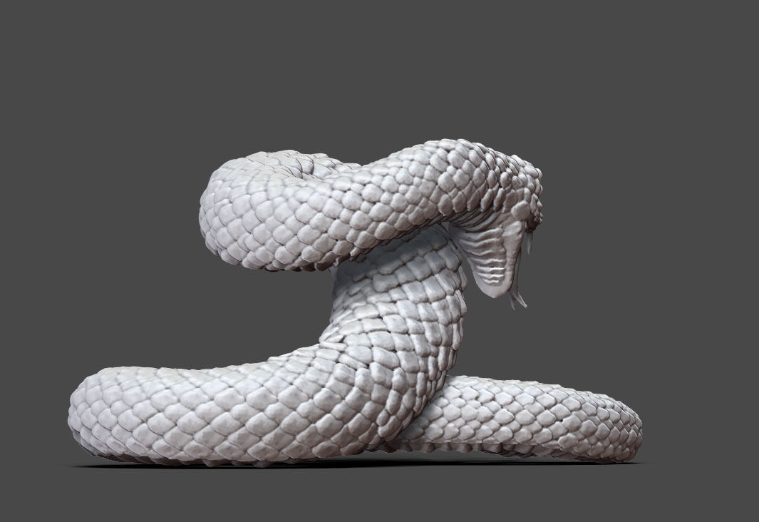 Giant snake - 54 mm 3D model 3D printable | CGTrader