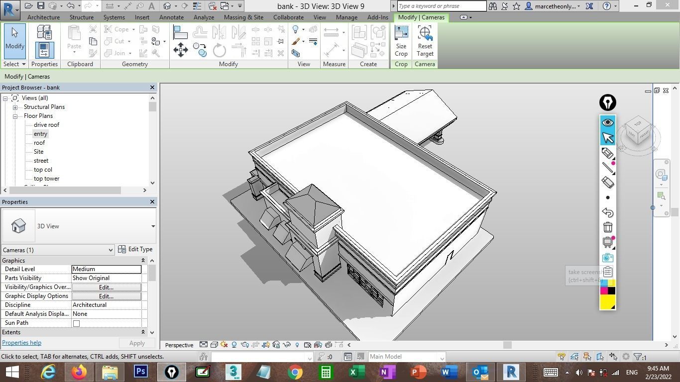 revit bank 3D model | CGTrader