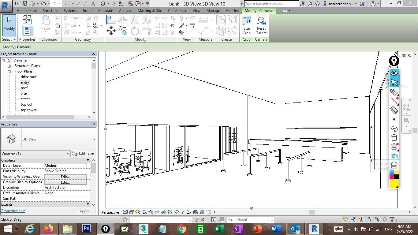 revit bank 3D model | CGTrader