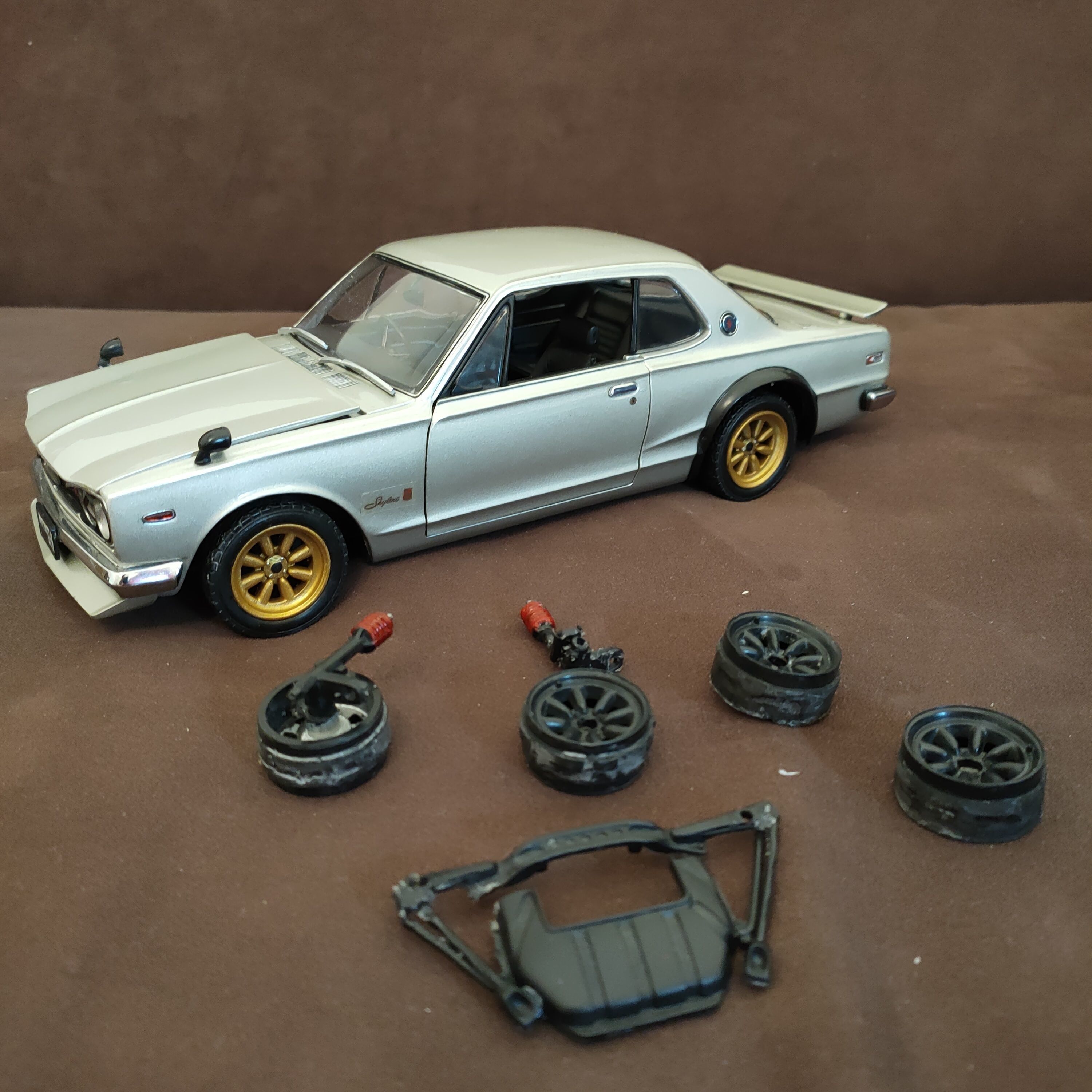 Kyosho Nissan Skyline gt-r2000 Wheels Repair Set 3D model 3D printable ...
