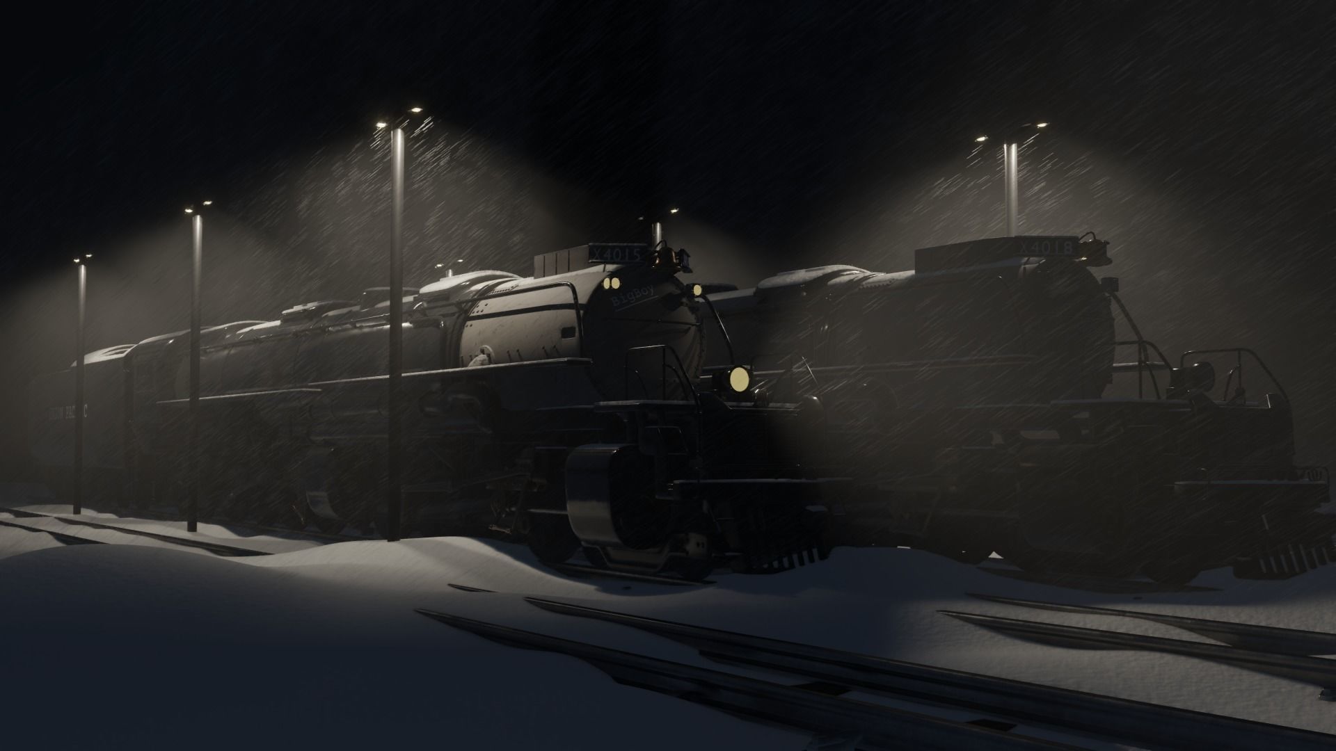 UP 4000 - Big Boy Steam Locomotive 3D model | CGTrader