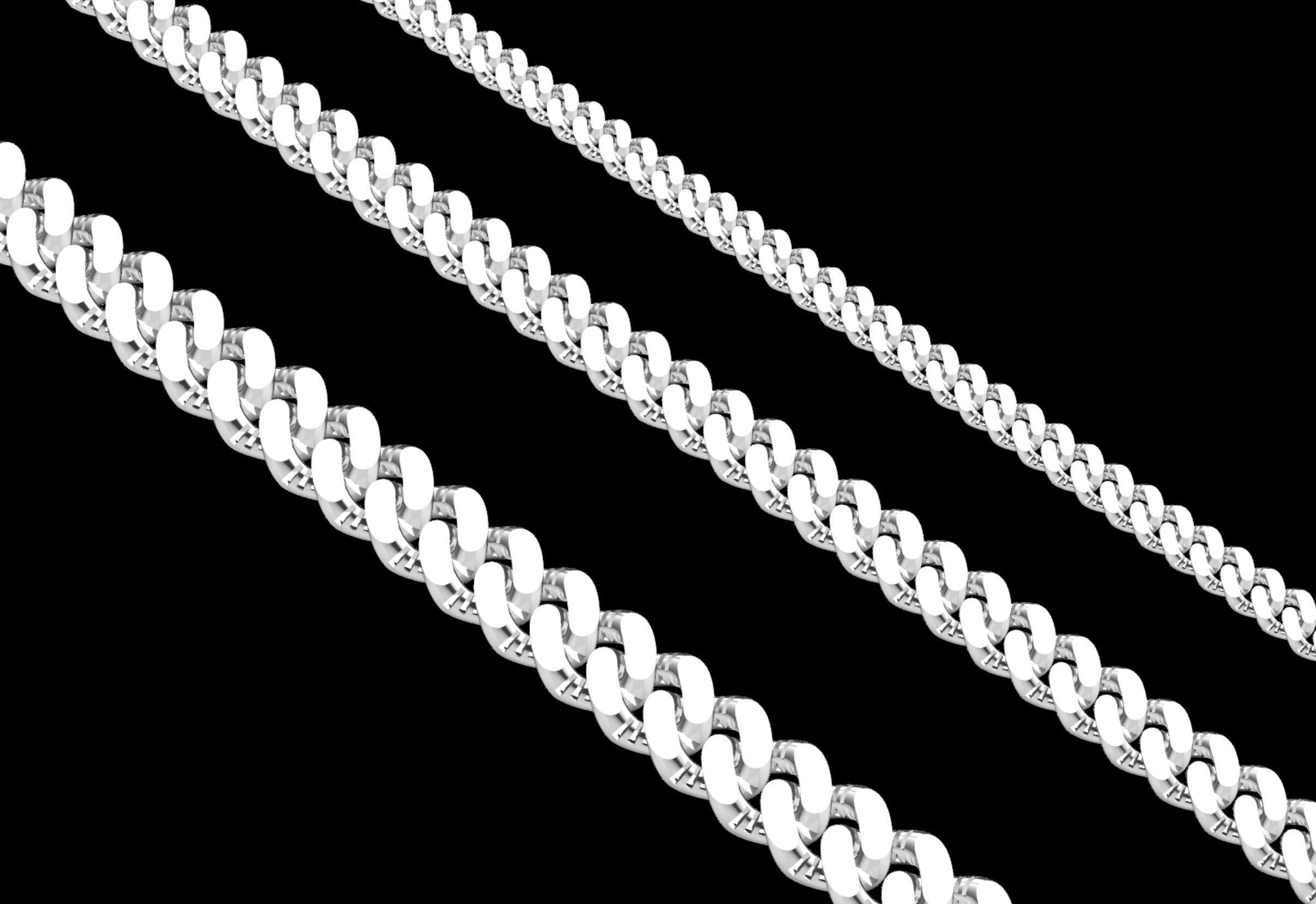 Hollow chain three sizes just STL 3D model | CGTrader