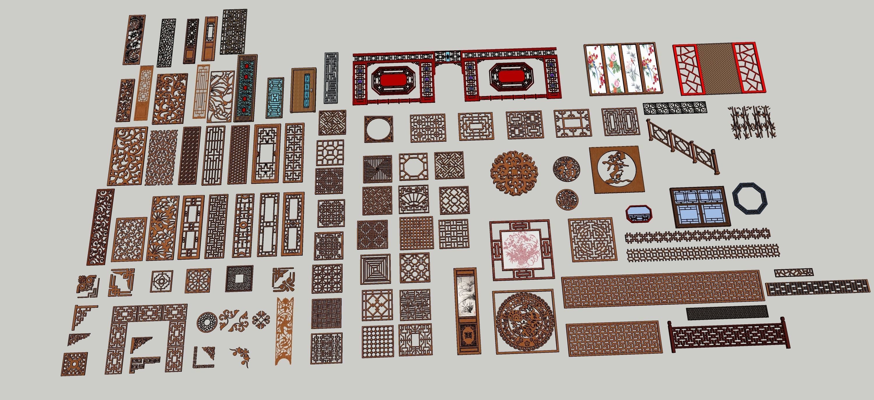 Chinese traditional pattern 3D model | CGTrader