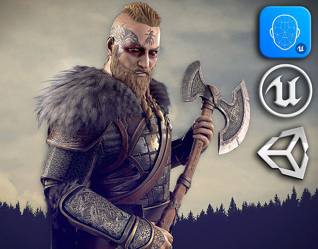 3D model Viking VR / AR / low-poly | CGTrader