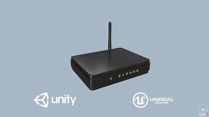 3D model Wi-Fi Router VR / AR / low-poly | CGTrader