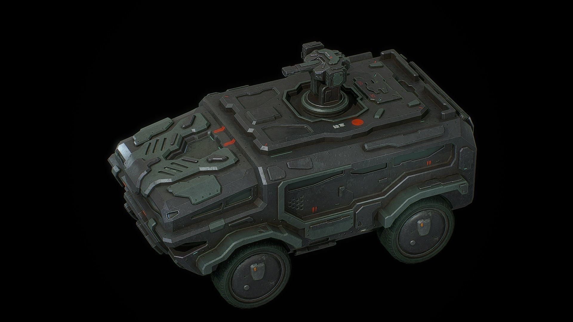 3D model Futuristic SWAT armored car VR / AR / low-poly | CGTrader