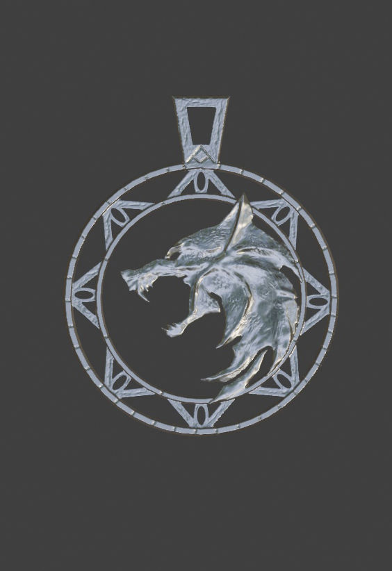 WITCHER MEDALLION NETFLIX 3D model 3D printable | CGTrader