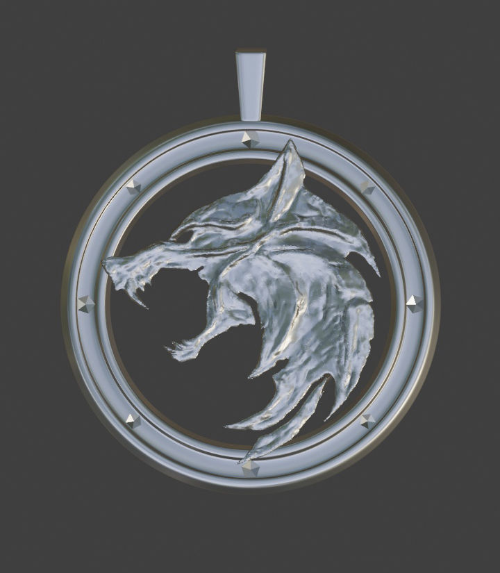 WITCHER MEDALLION NETFLIX 3D model 3D printable | CGTrader
