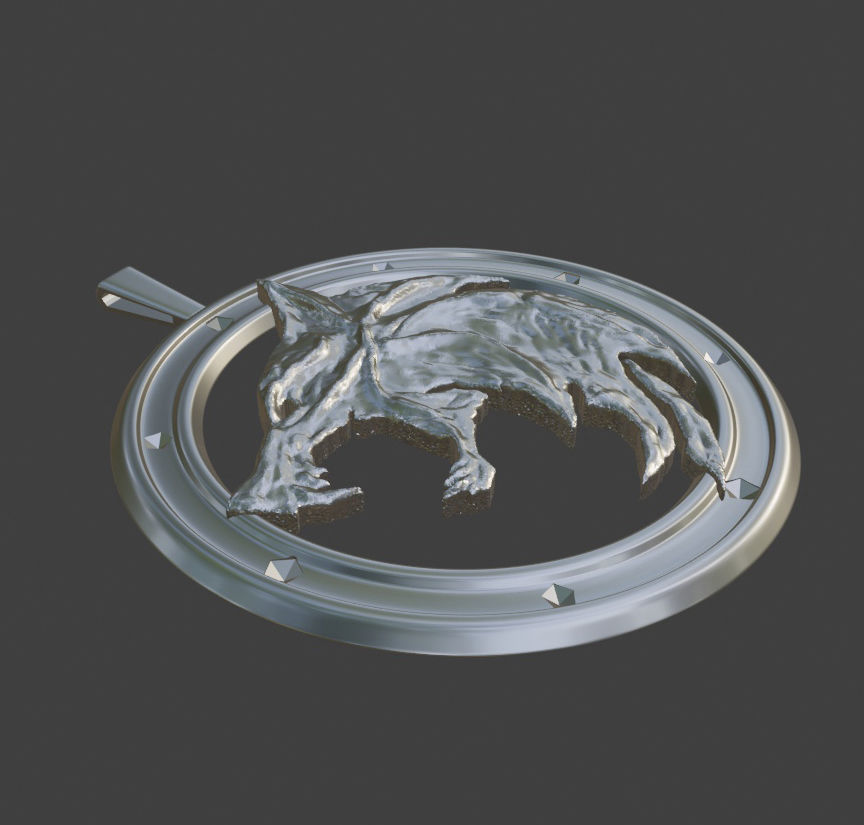WITCHER MEDALLION NETFLIX 3D model 3D printable | CGTrader