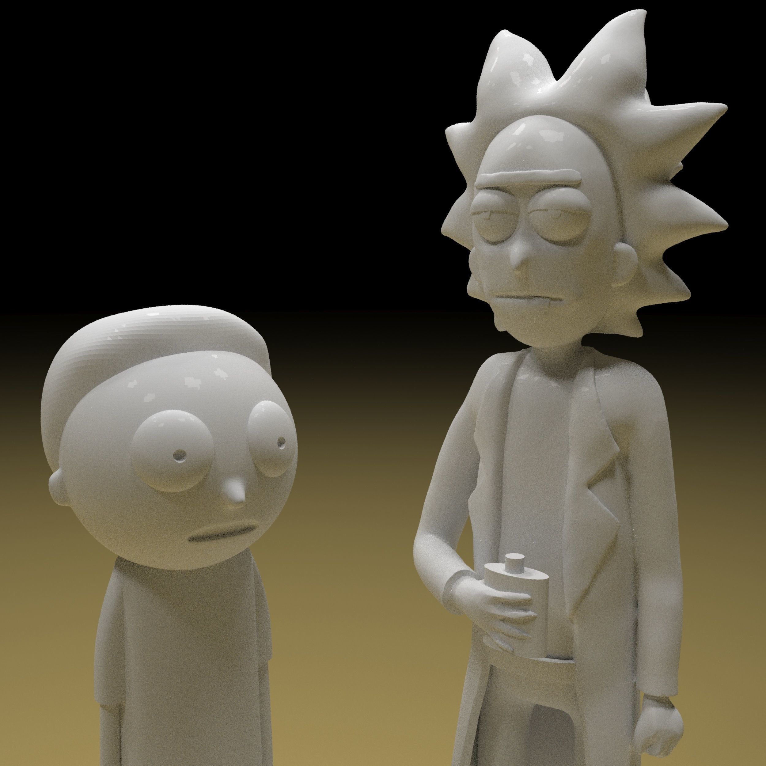 Rick and Morty 3D model 3D printable | CGTrader