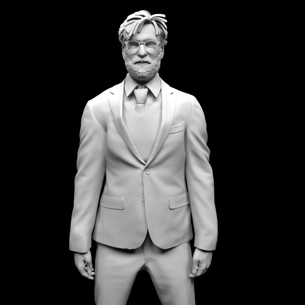 Jurgen Klopp Coach Stl Model 3d printing 3D model 3D printable | CGTrader