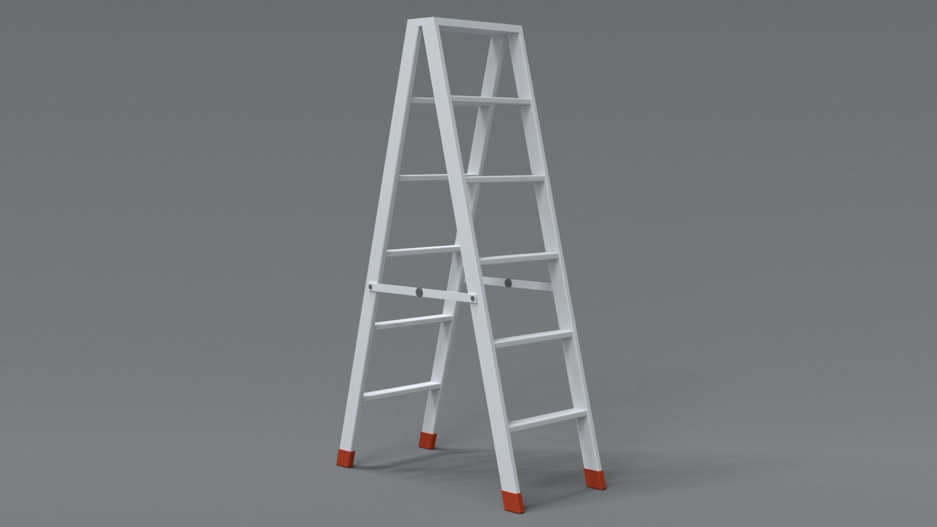 3D model Low Poly Cartoon Aluminium Ladder VR / AR / low-poly | CGTrader