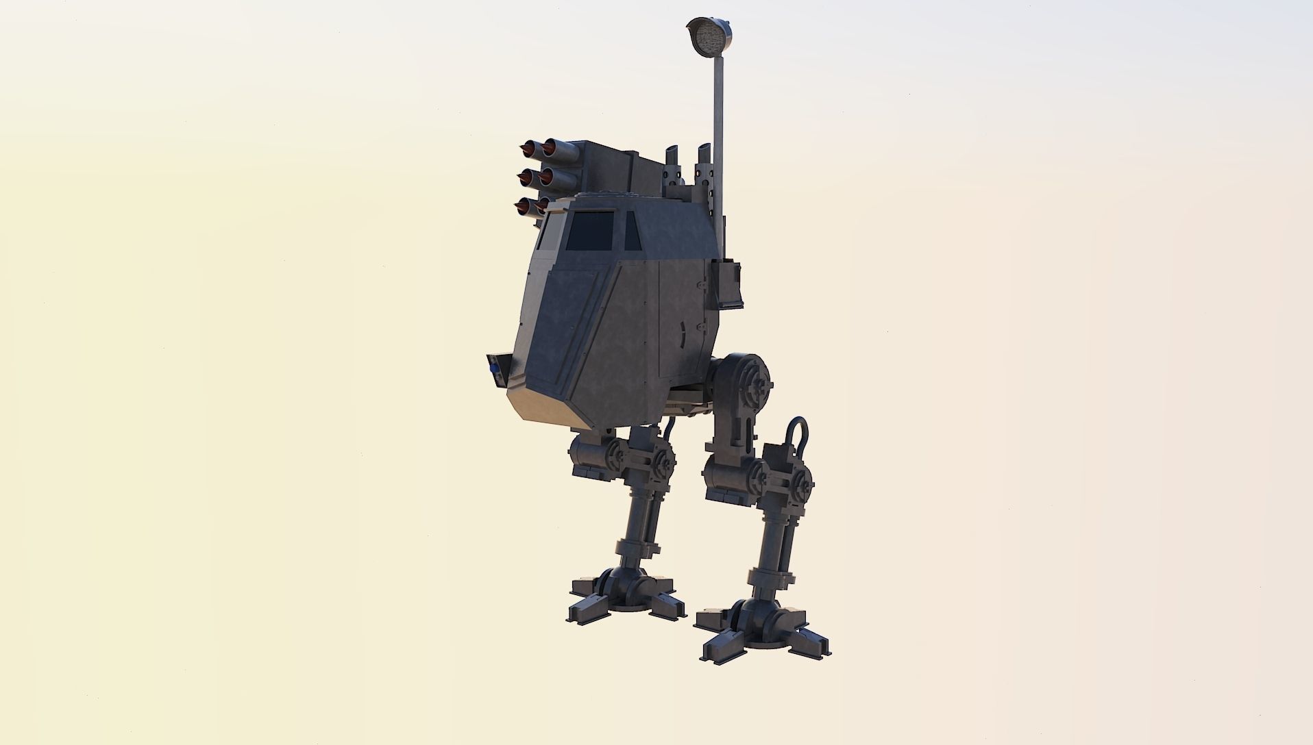 Support Sentinel with Missile Pod 3D model | CGTrader