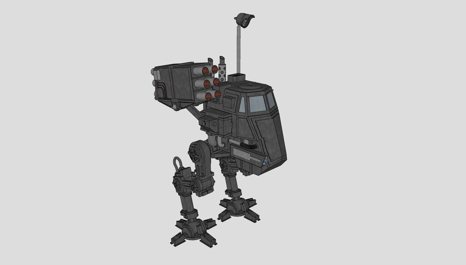 Support Sentinel with Missile Pod 3D model | CGTrader