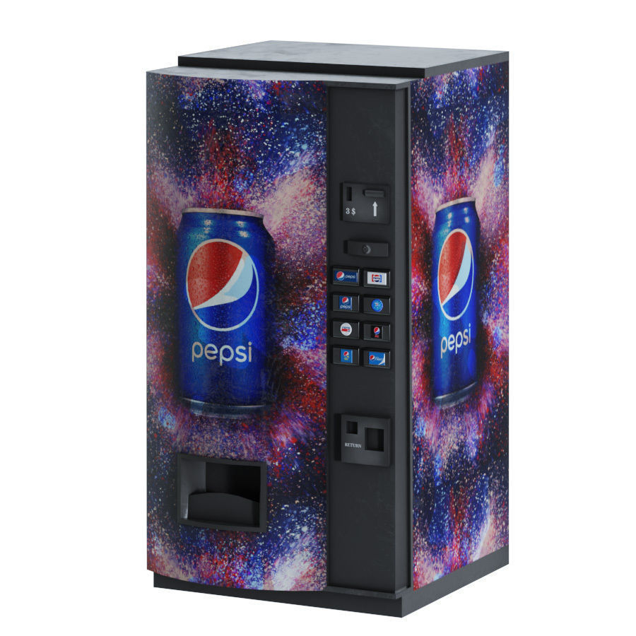 3D model Soda machine low poly PBR VR / AR / low-poly | CGTrader