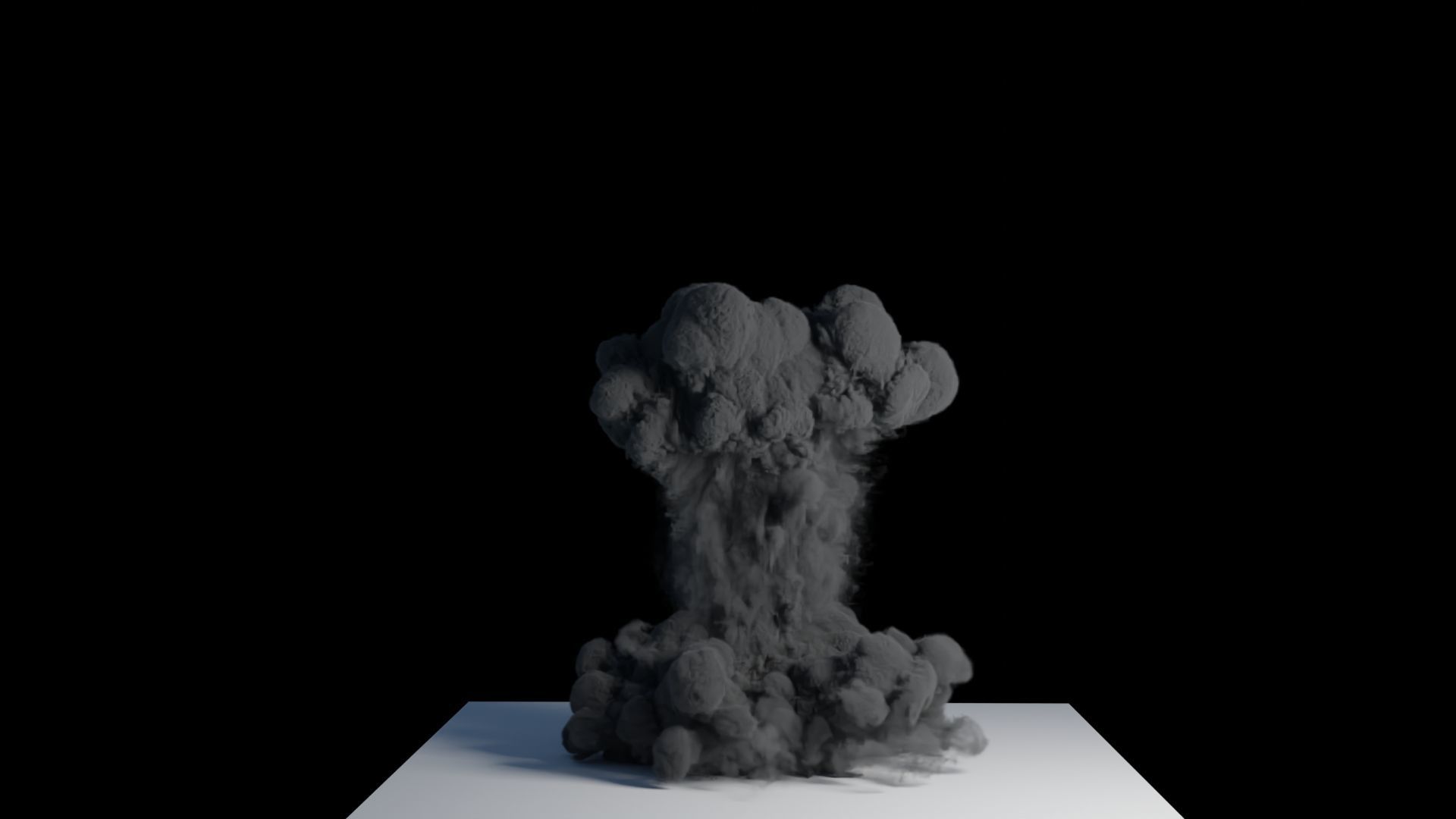 3D model Realistic Dirt Smoke Explosion Simulation VR / AR / low-poly ...