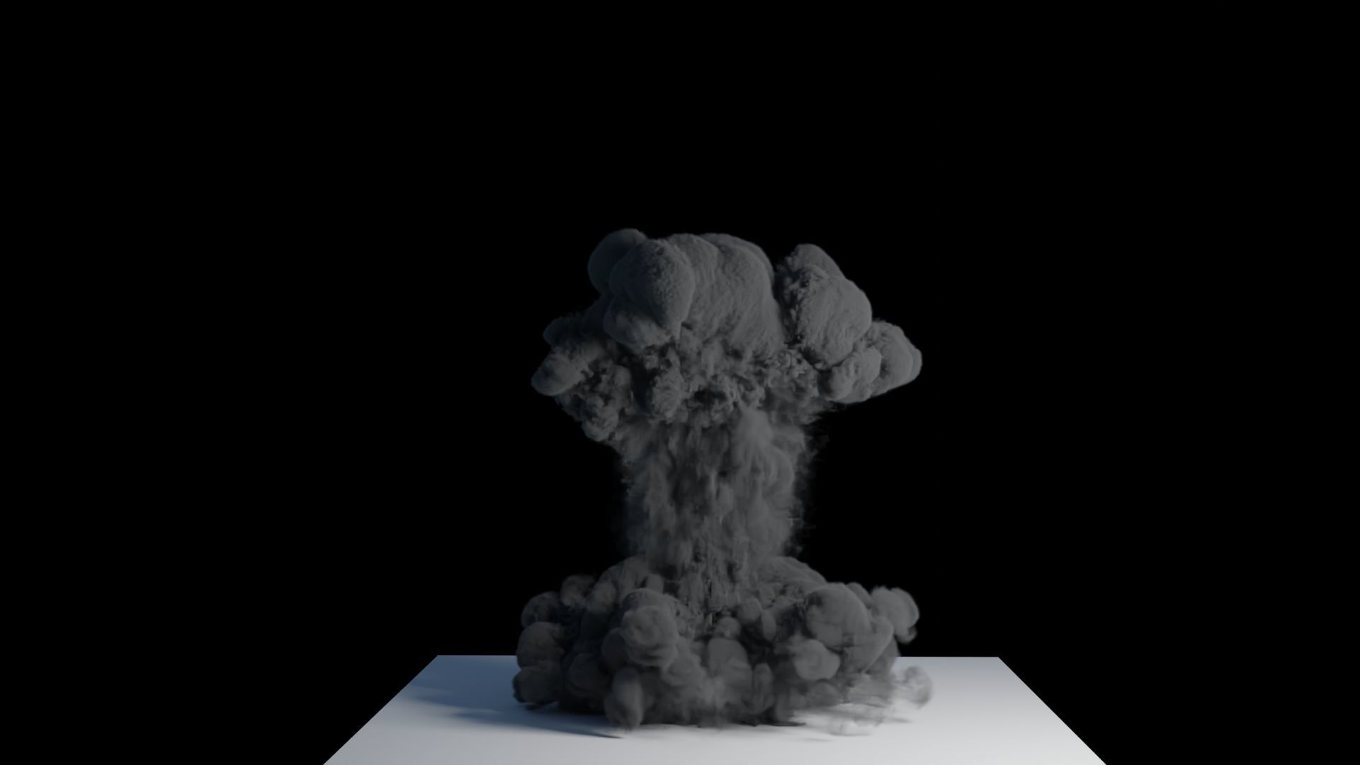 3D model Realistic Dirt Smoke Explosion Simulation VR / AR / low-poly ...