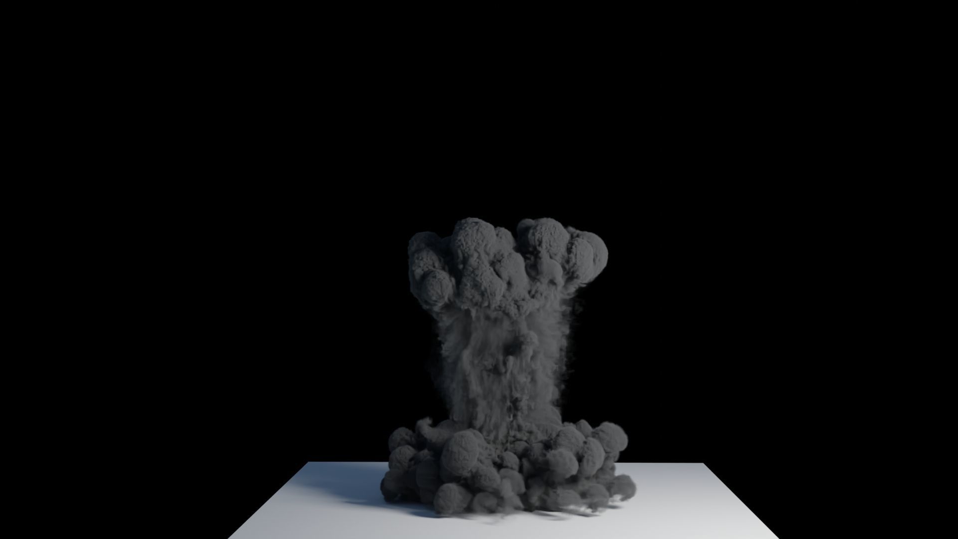 3D model Realistic Dirt Smoke Explosion Simulation VR / AR / low-poly ...
