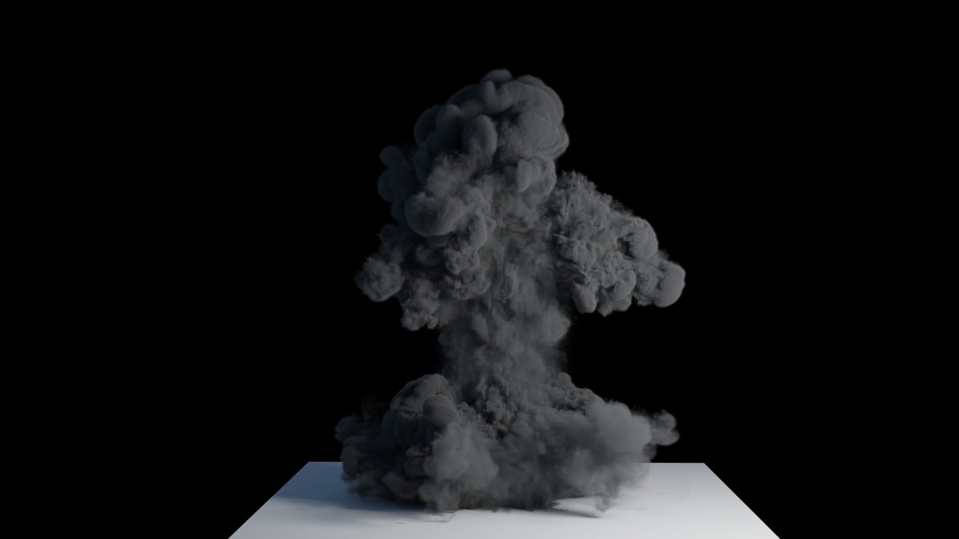 3D model Realistic Dirt Smoke Explosion Simulation VR / AR / low-poly ...