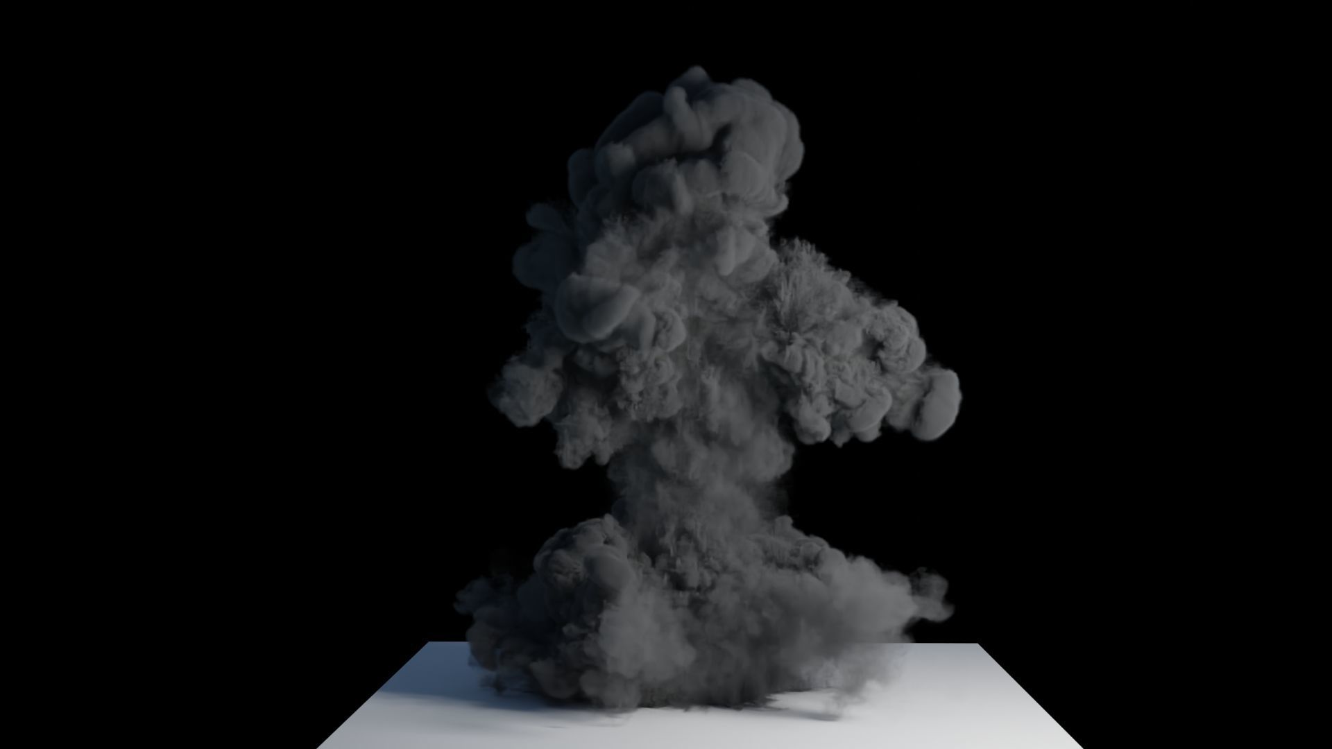 3D model Realistic Dirt Smoke Explosion Simulation VR / AR / low-poly ...