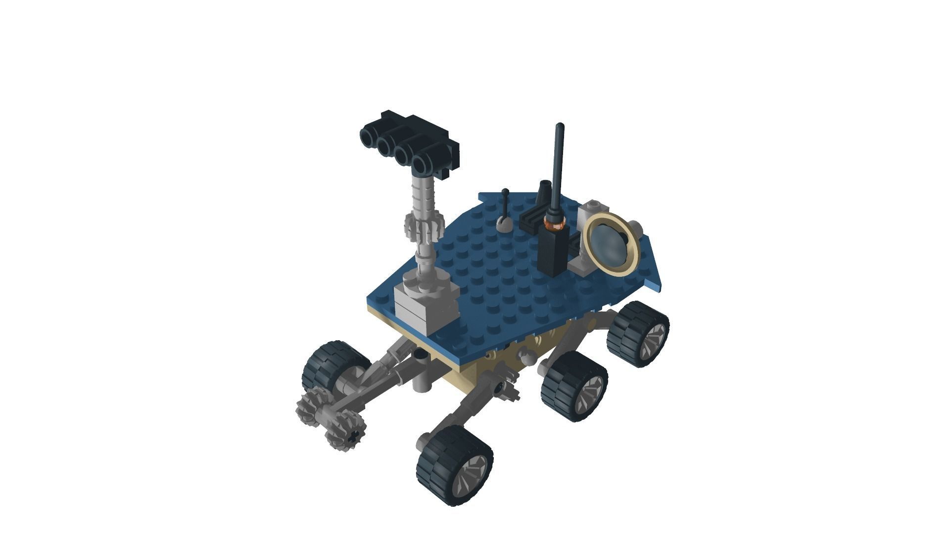 Lego Lunar Rover Model 512 3D model | CGTrader