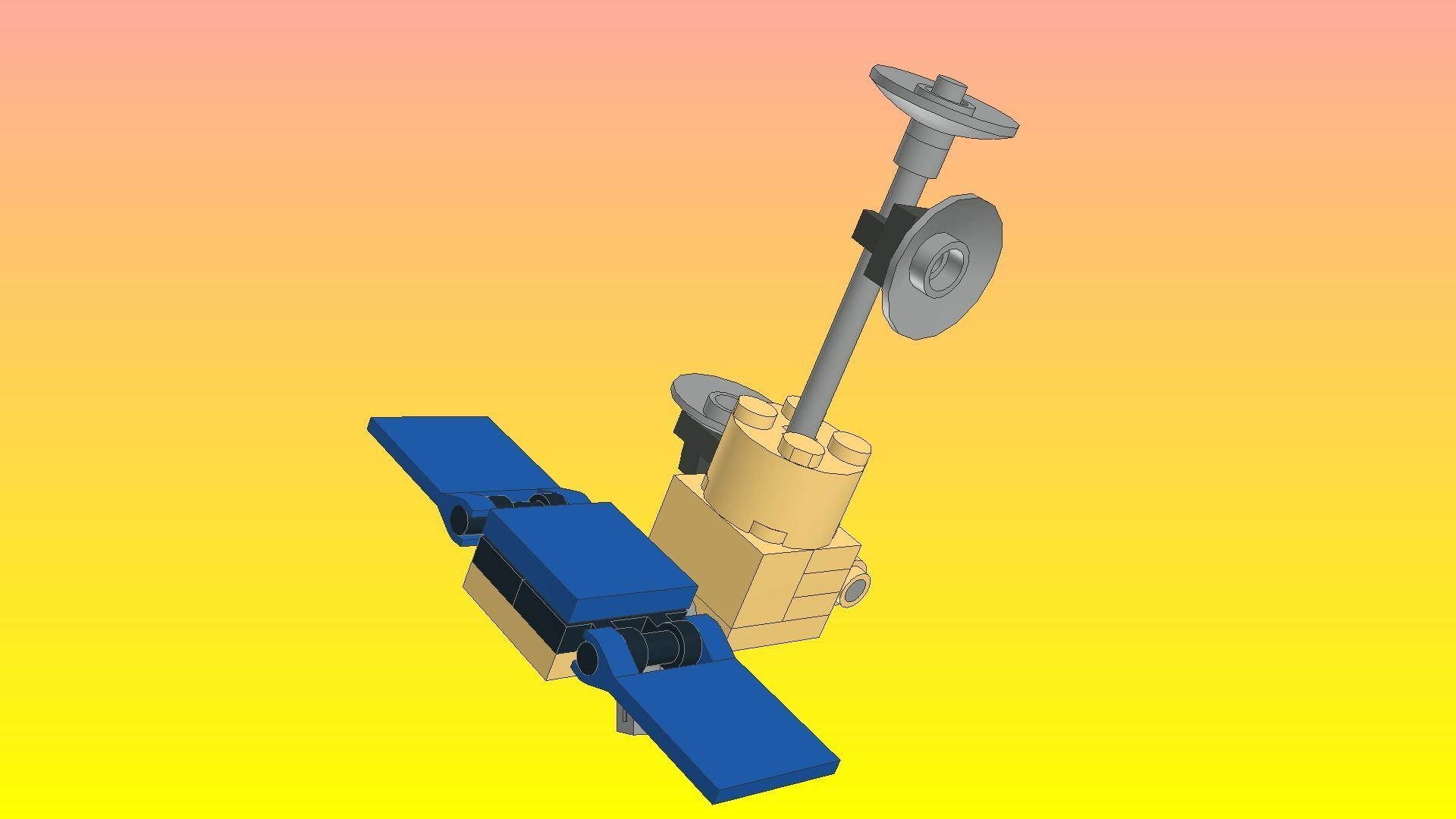 Lego Satellite Model 512 3D model | CGTrader