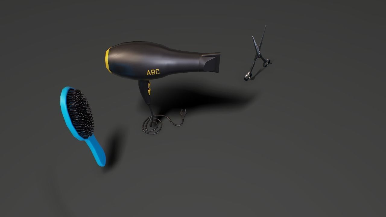 3D model Barber Tool VR / AR / low-poly | CGTrader