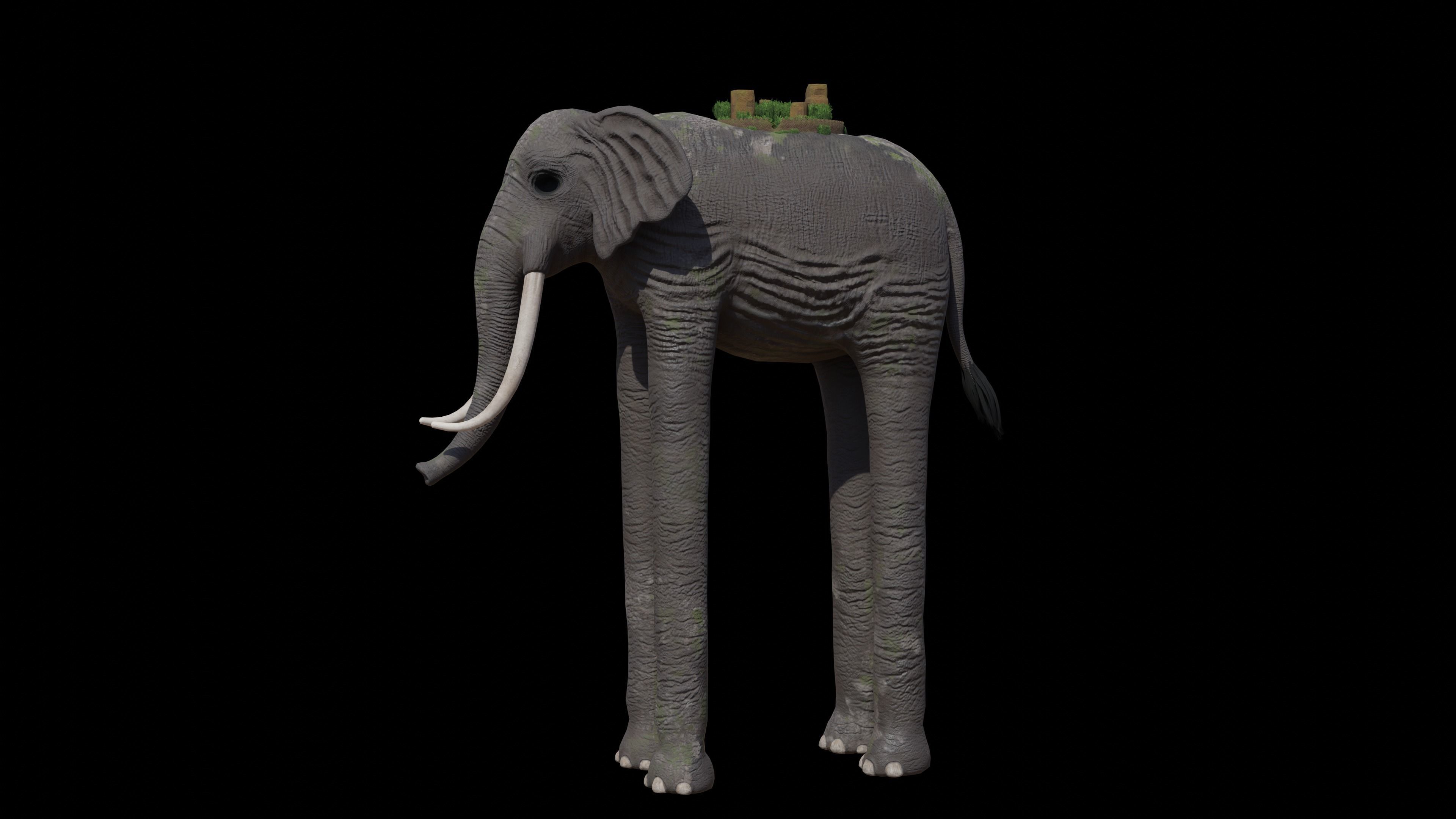 3D model Zunesha Elephant VR / AR / low-poly | CGTrader