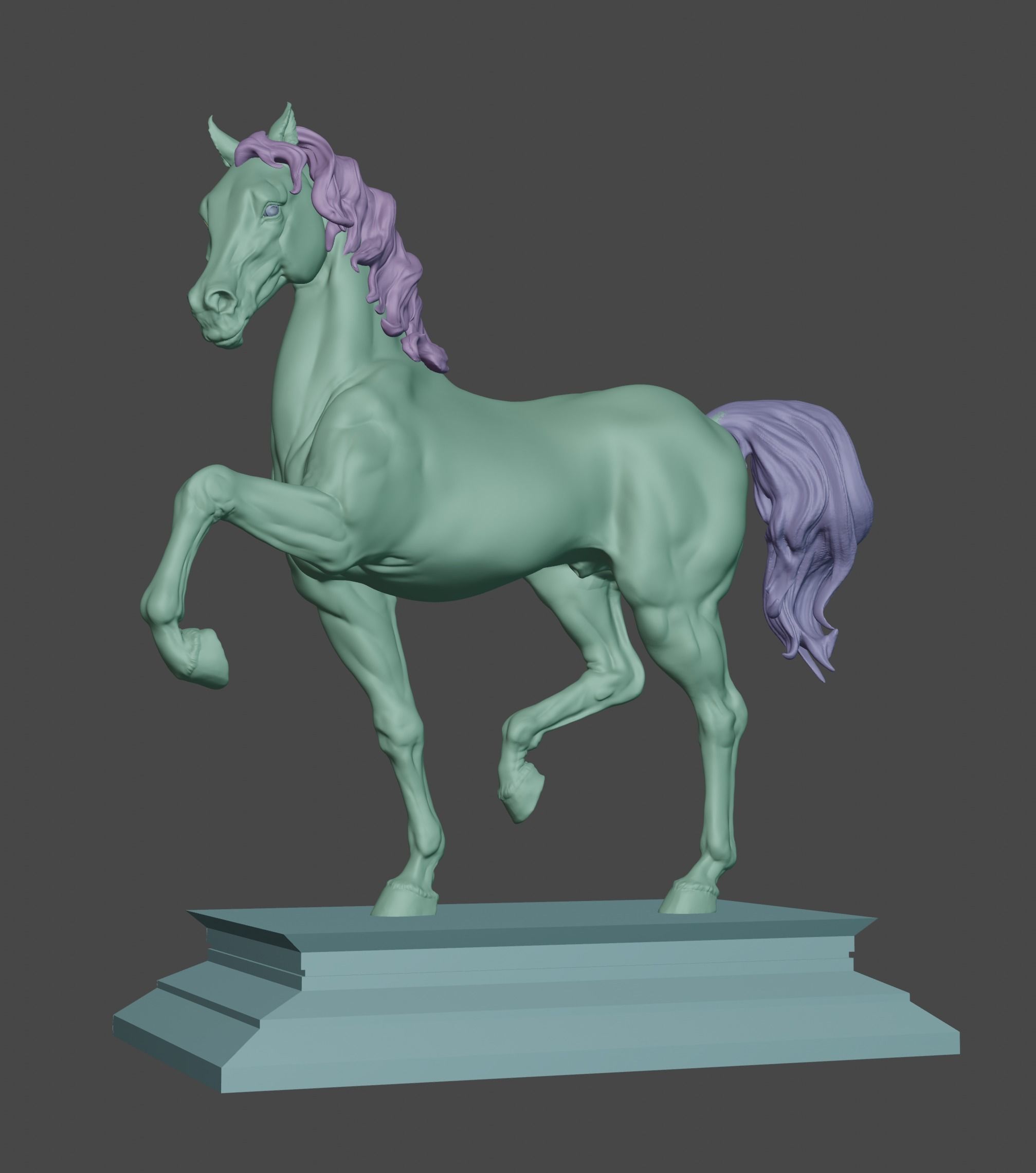 Arabian horse 3D print model 3D model 3D printable | CGTrader