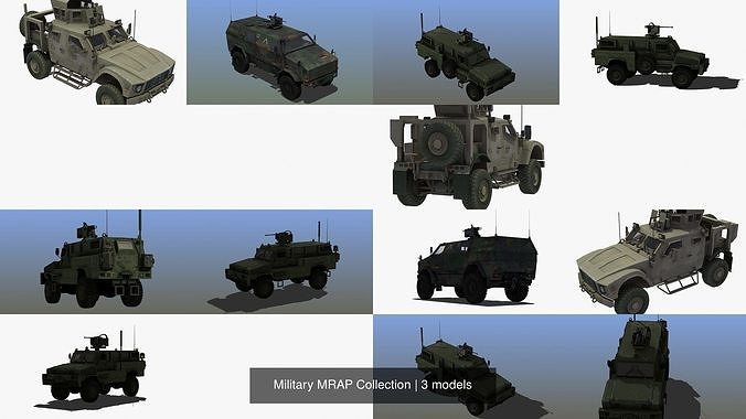 Military MRAP Collection | CGTrader