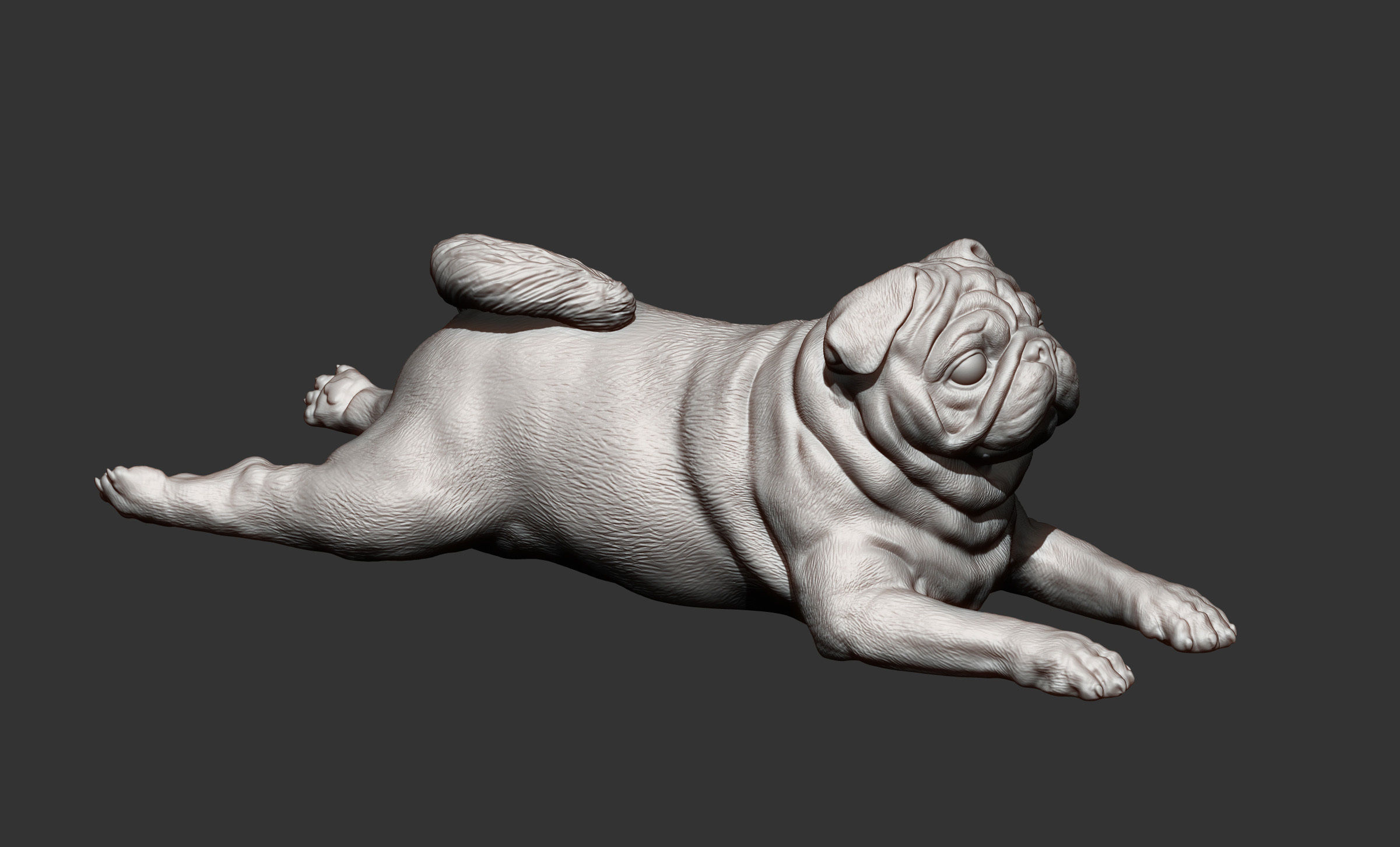 Pug for 3D printing 3D model 3D printable | CGTrader