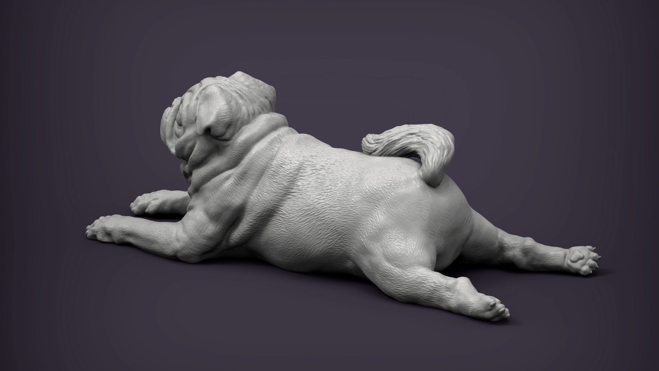 Pug for 3D printing 3D model 3D printable | CGTrader