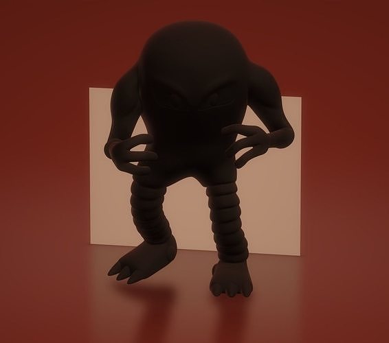 tempered monster 3D model 3D printable | CGTrader