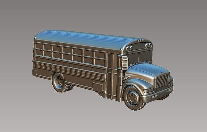 Schoolbus 3D model 3D printable | CGTrader