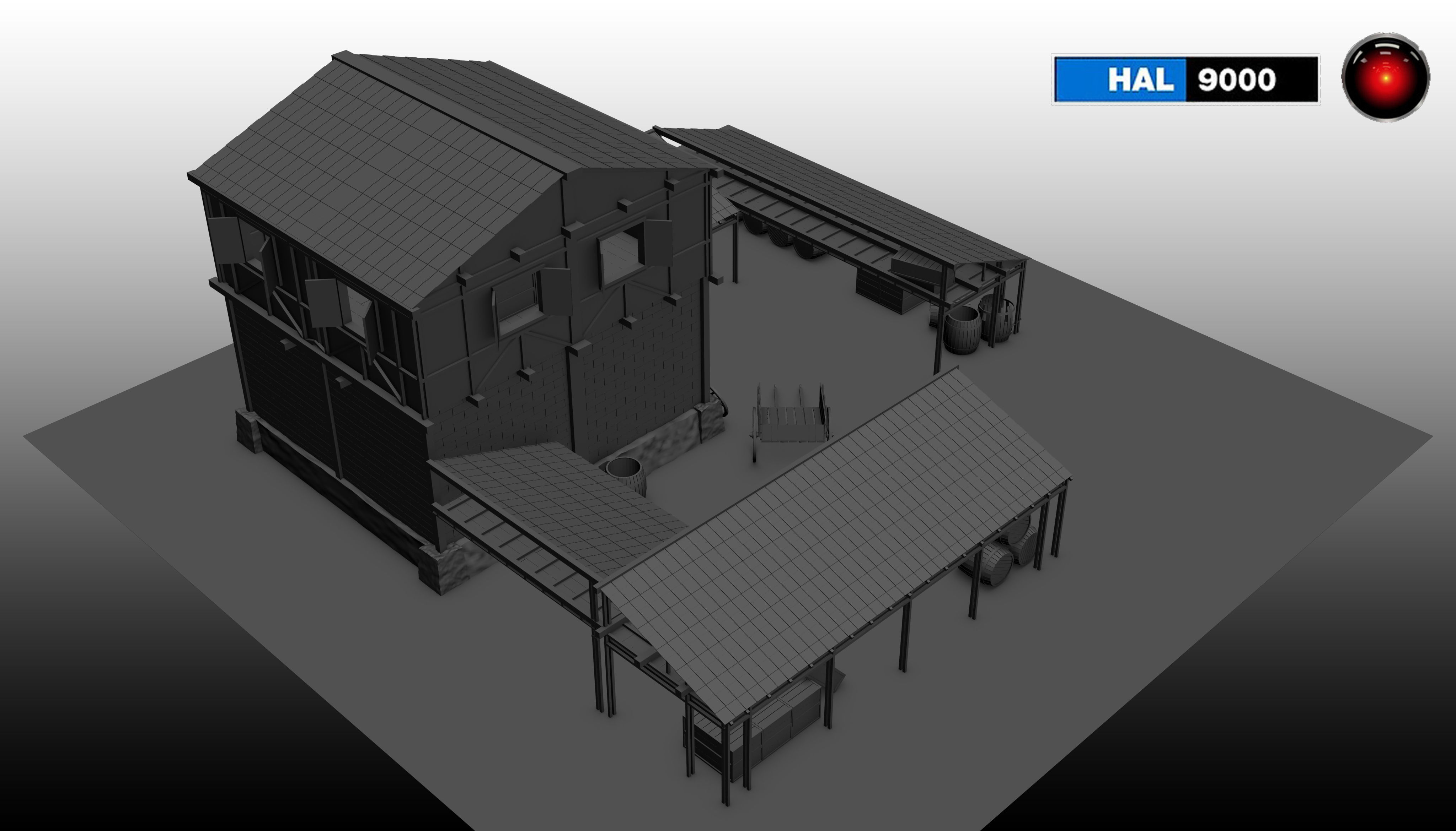 Medieval town warehouse 3D model | CGTrader