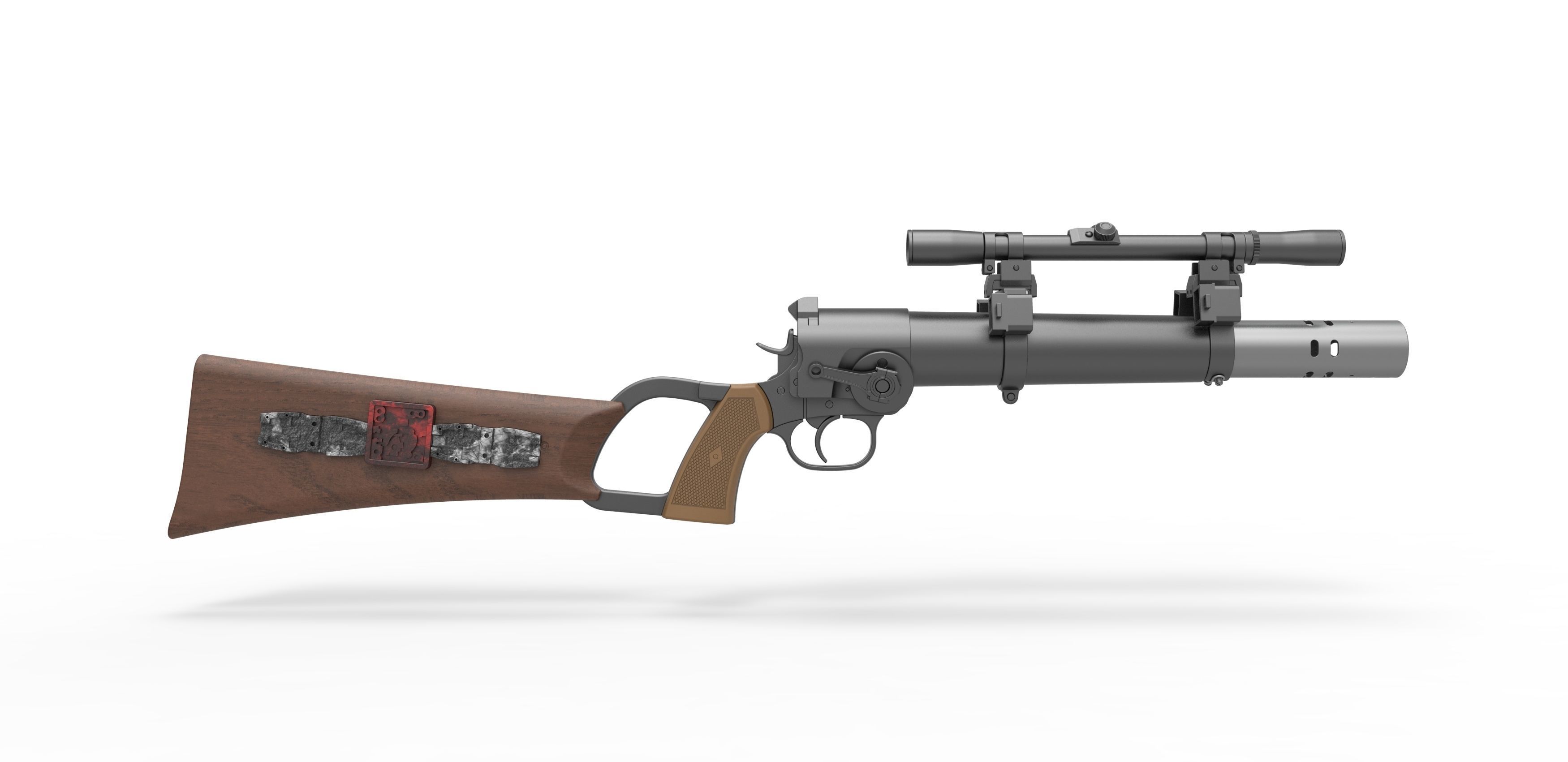 Boba Fett blaster carbine from Star Wars The Empire Strikes Back 3D ...