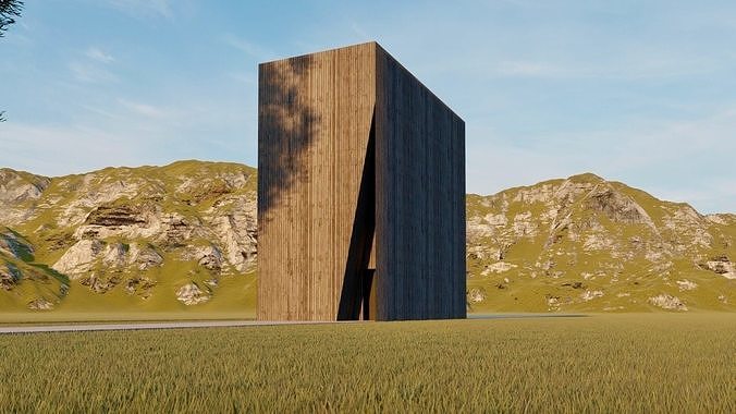 Architectural House - META 3D model 3D printable | CGTrader