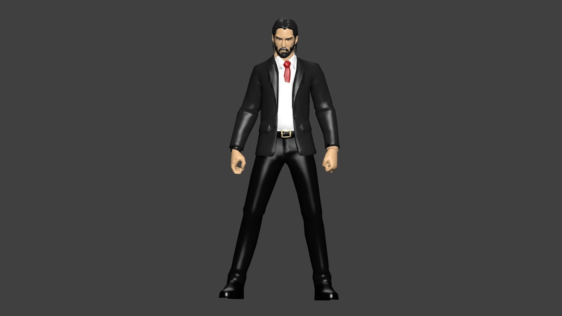 3D model John Wrick VR / AR / low-poly | CGTrader