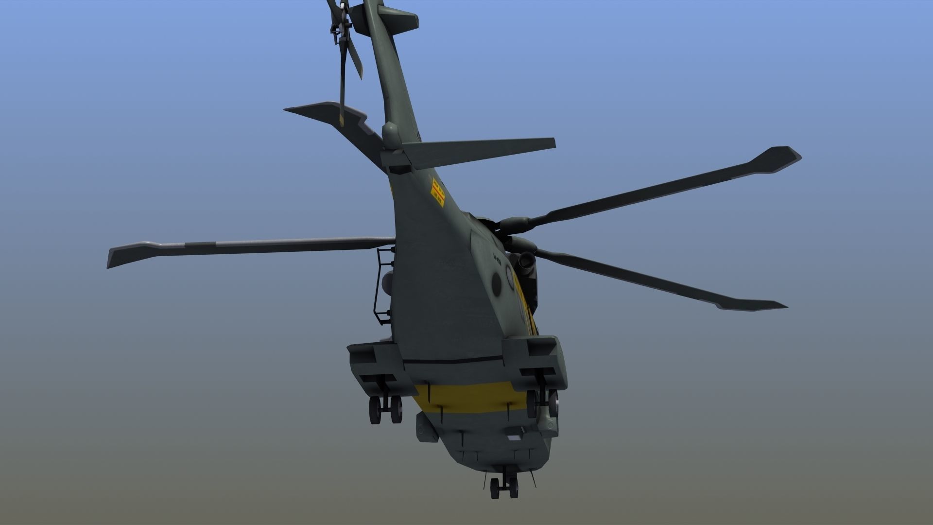 3D model AW101 Merlin Rescue LD1 VR / AR / low-poly | CGTrader