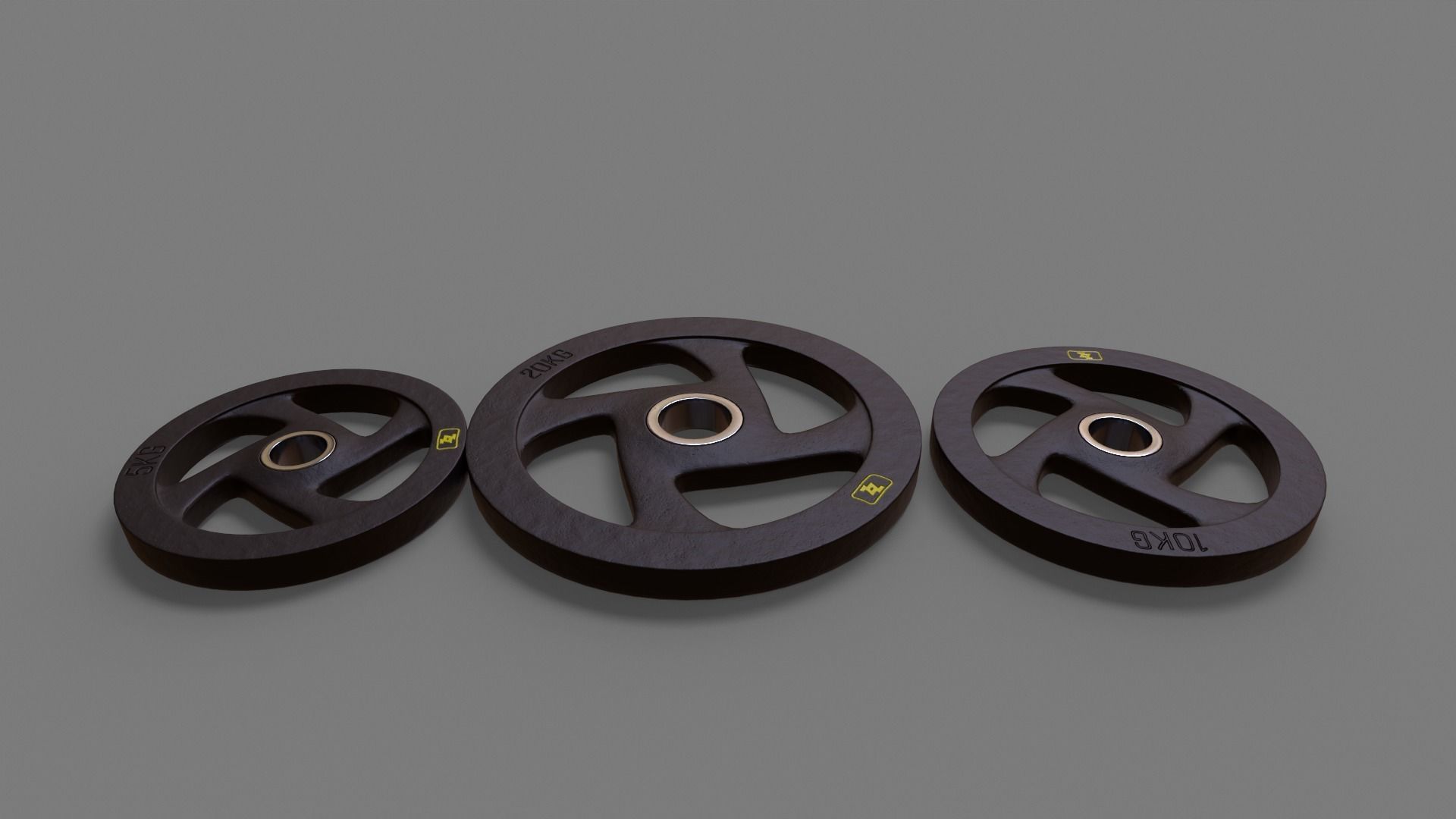 Barbell Plates free 3D model | CGTrader