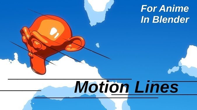 For Anime in Blender - Motion Lines free 3D model animated | CGTrader