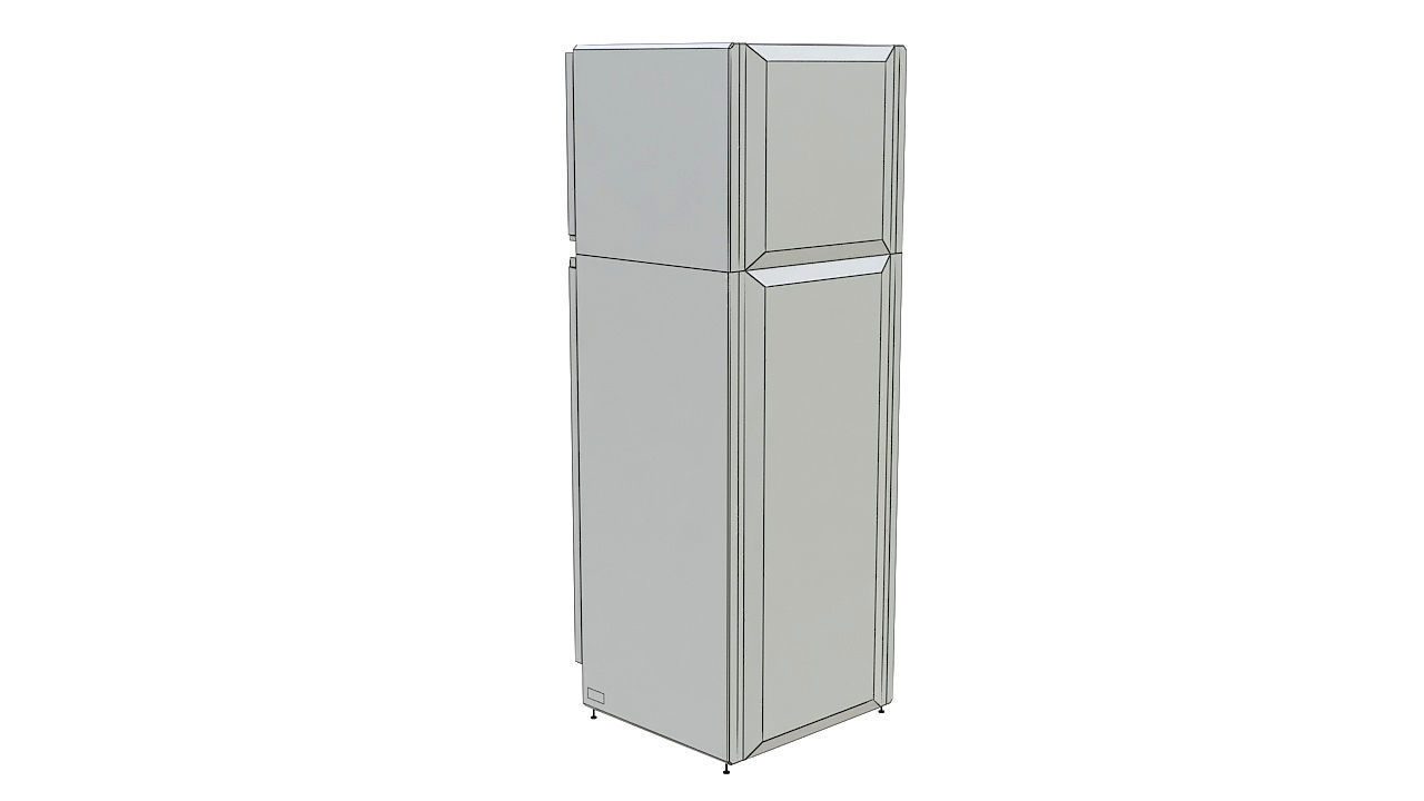 mini fridge with freezer 3D model | CGTrader