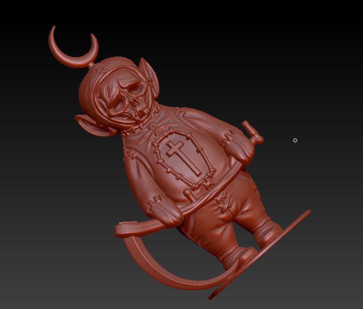 Evil teletubby 3D model | CGTrader