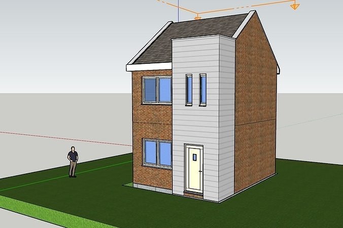 Basic Row house 3D model | CGTrader