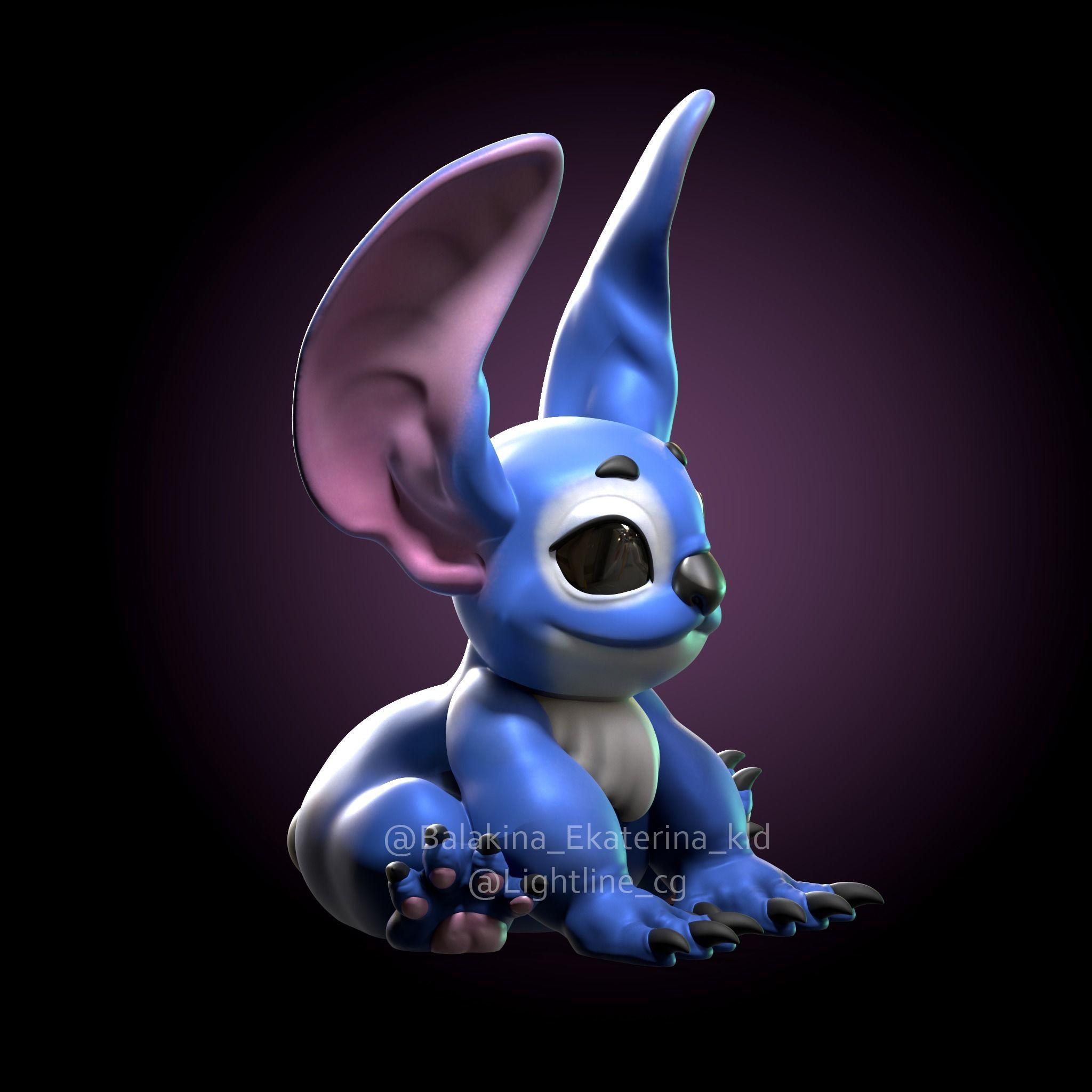 Baby Stitch 3D model 3D printable | CGTrader
